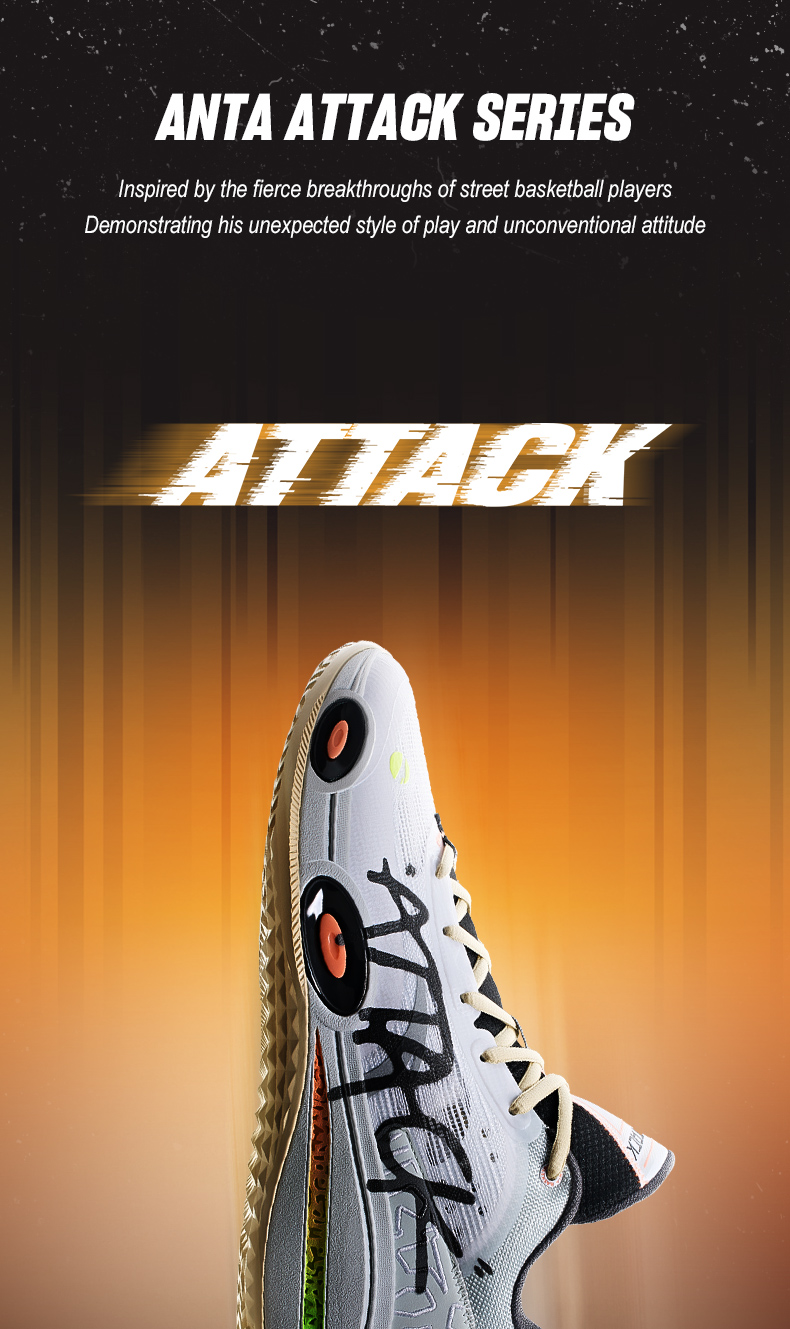 ANTA ATTACK 1 Men Basketball Shoes Nitroedge Sports Shoes 1124B1109 ...