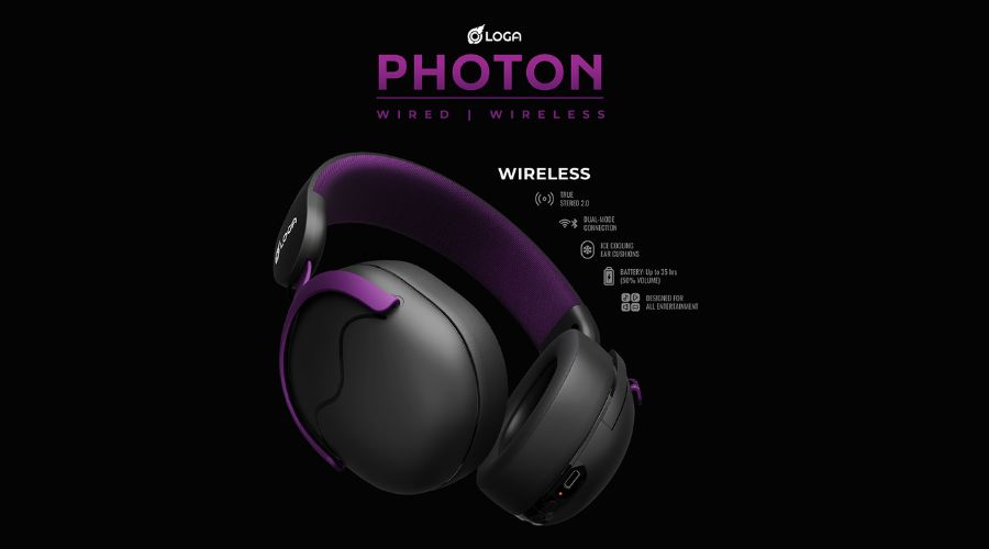 หูฟัง Loga Photon Wireless Gaming Headset | Shopee Thailand