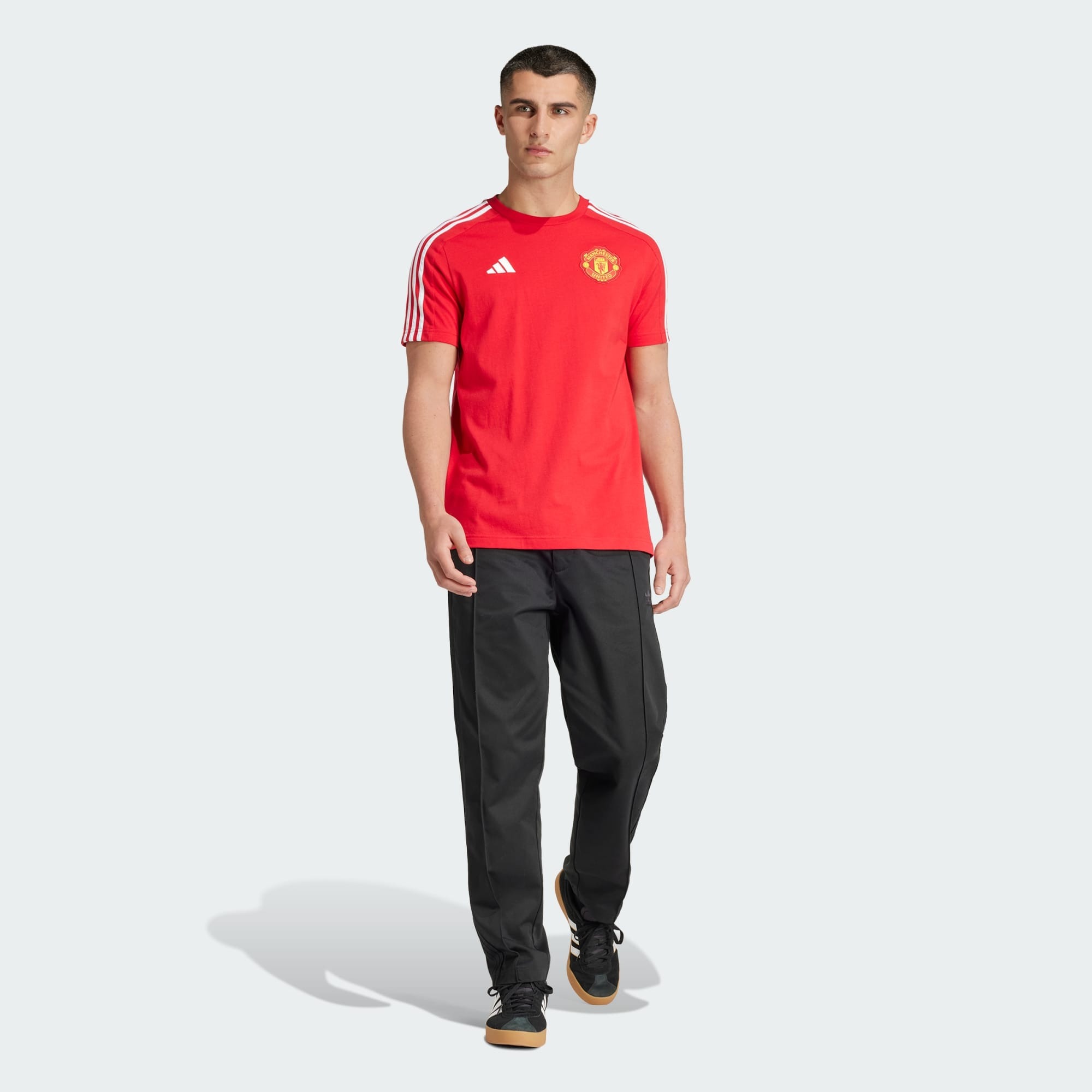 Adidas เสื้อกีฬาผู้ชาย Manchester United DNA Tee | Mufc Red ( IT4162 ...