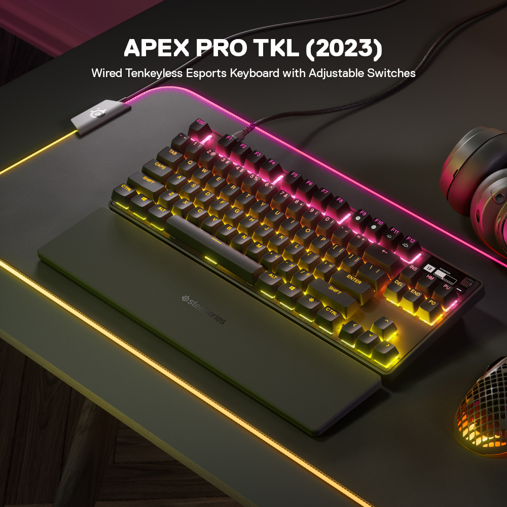 SteelSeries Apex Pro TKL HyperMagnetic Gaming Keyboard คีย์บอร์ดเกมมิ่ง ...