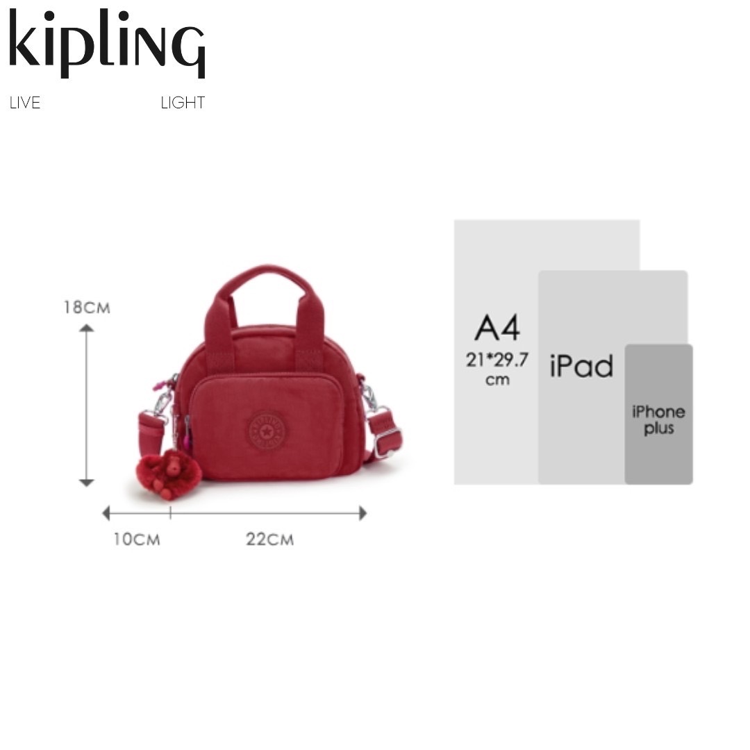 กระเป๋า KIPLING รุ่น DEFEA MINI สี RELAXED GREY BL | Shopee Thailand