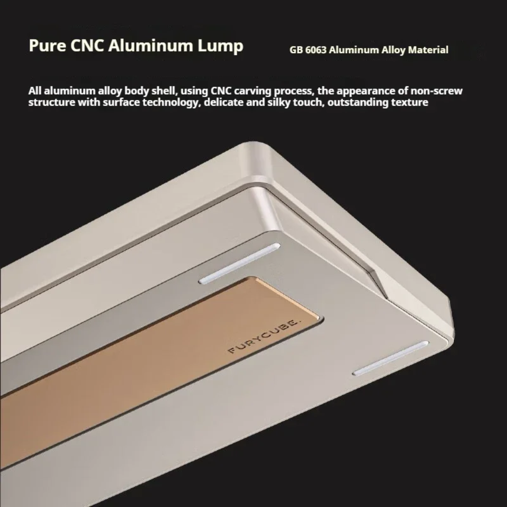 [ลดราคา] Fury Cube 3-Mode (Type-C wired+2.4G+BT) Full CNC Aluminum ...