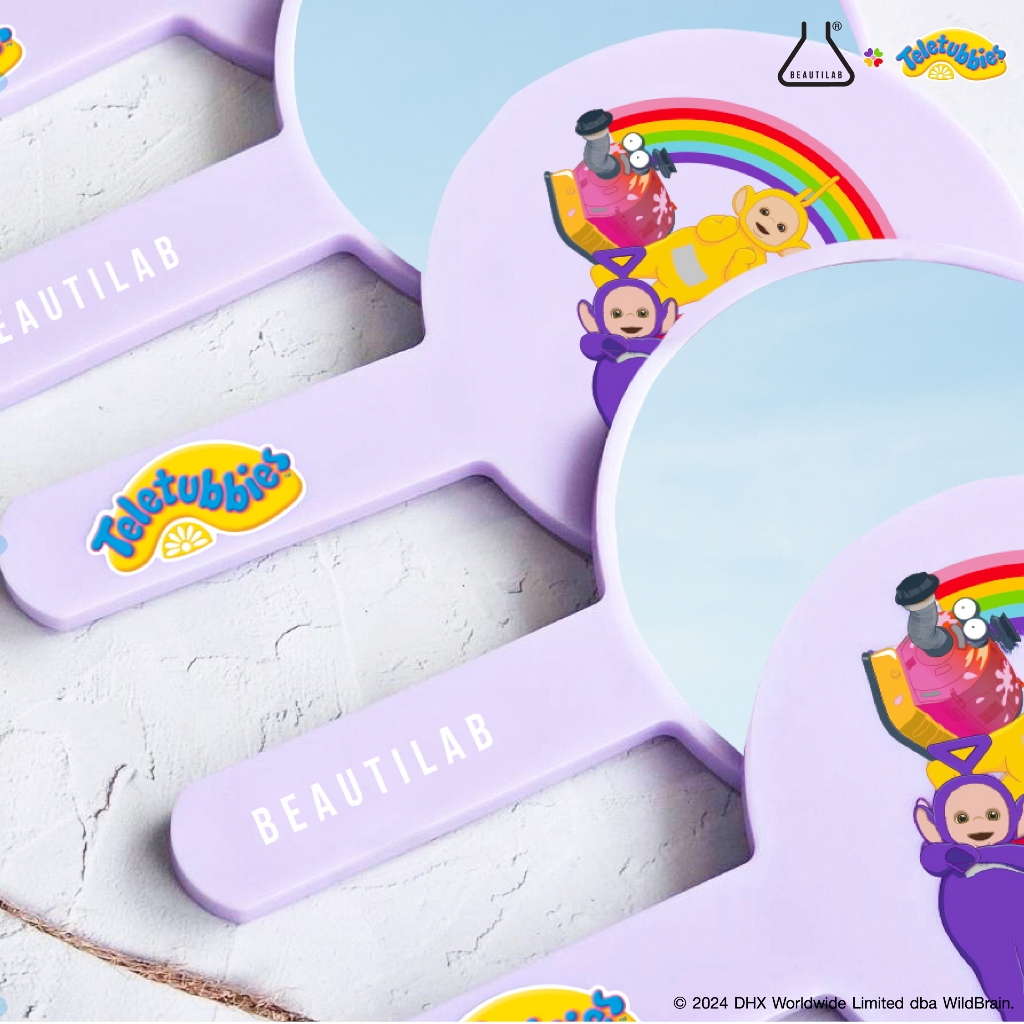 BEAUTILAB x Teletubbies Hand Mirror กระจกแต่งหน้า ขนาดพกพา คอลเลคชั่น ...