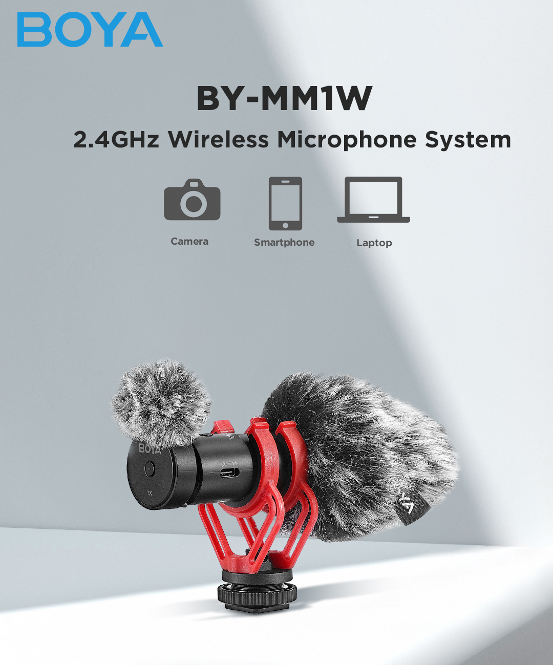 BOYA BY-MM1W ไมโครโฟนไร้สาย ประกันศูนย์ BOYATHAILAND | Shopee Thailand