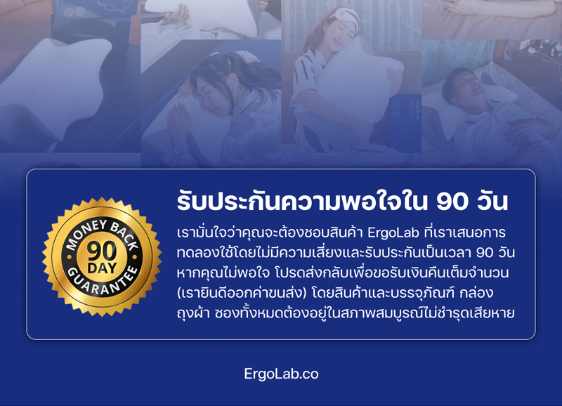 [ส่งฟรี] หมอน ErgoLab Deep Sleep | ขจัดอาการปวดคอและเปลี่ยนชีวิตการนอนด้วยการนอนหลับลึกขึ้น ...