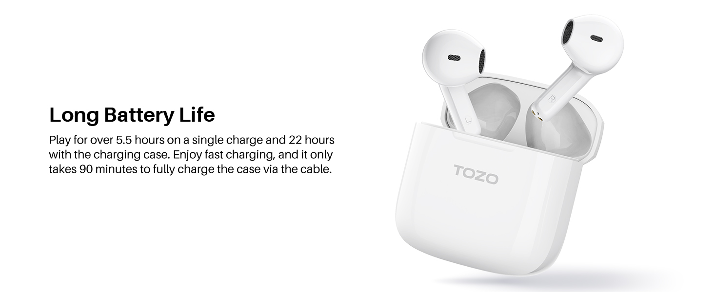 Tozo A3 Pro True Wireless Earbuds White หูฟังไร้สาย | Shopee Thailand