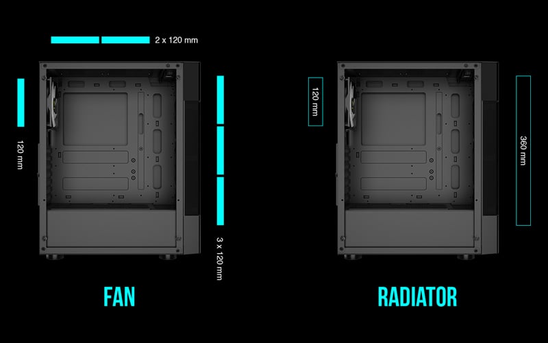 CASE (เคส) GAMDIAS AURA GC5 ARGB (BLACK) (ATX) | Shopee Thailand