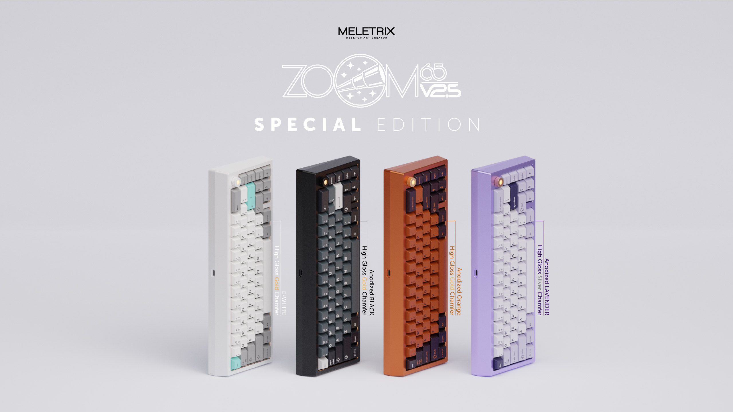 [พร้อมส่ง] Meletrix ZOOM65 V2.5 Wireless 3 Mode Mechanical Keyboard Kit ...