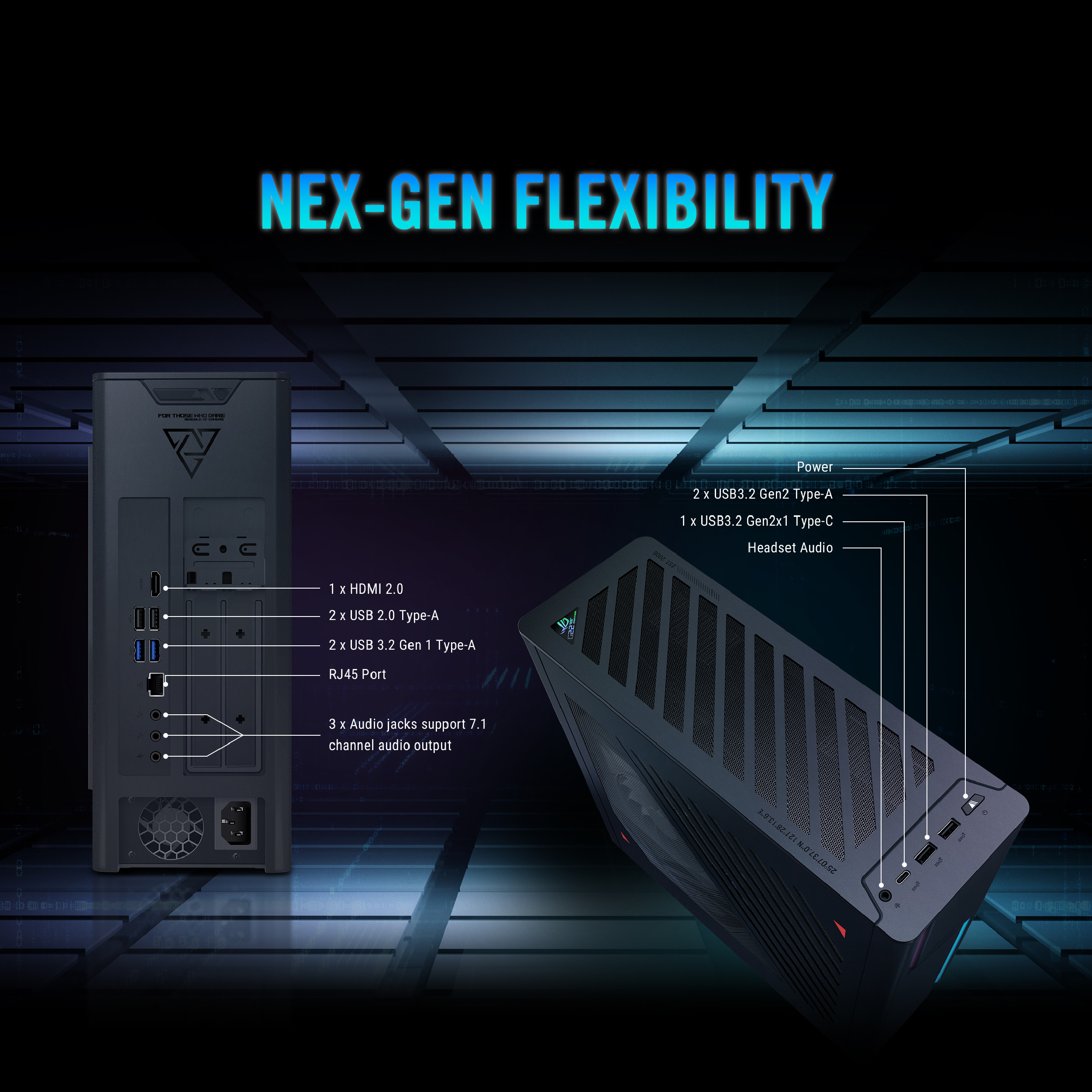 ASUS ROG G22CH (G22CH-1370KF128W) Desktop Gaming, Intel Core i7-13700KF ...