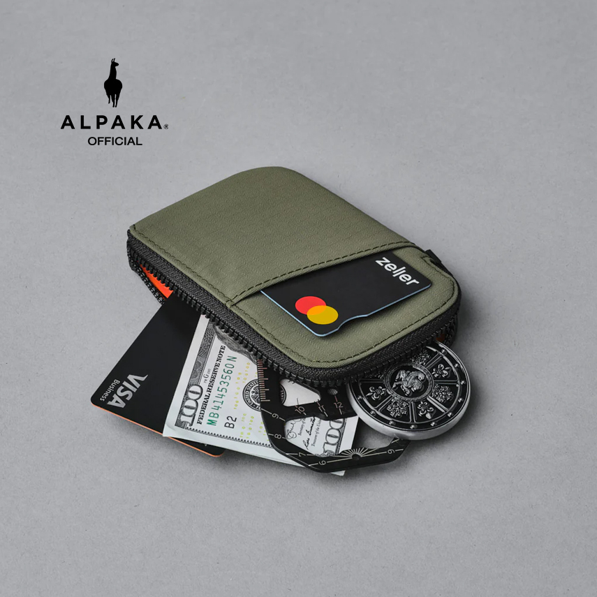 กระเป๋าสตางค์ Alpaka - Zip Card Pouch | Shopee Thailand
