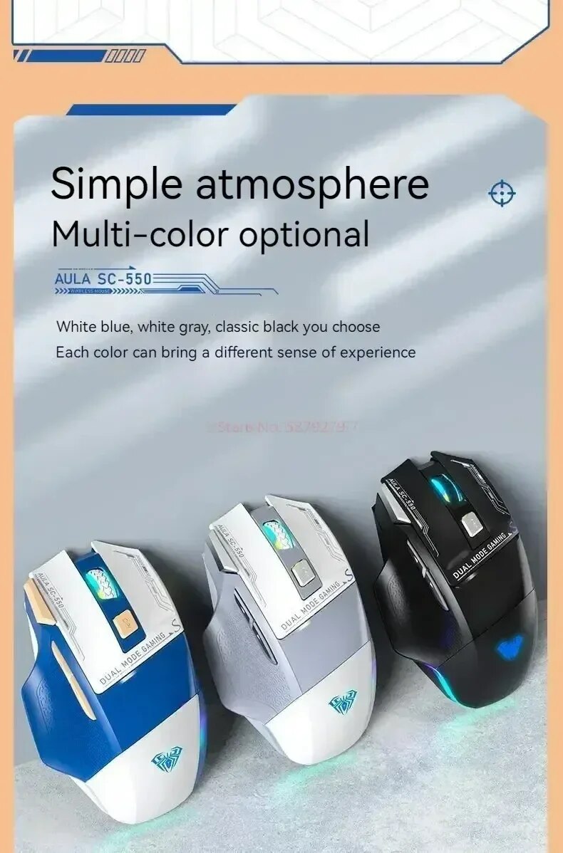 เมาส์ไร้สาย - AULA SC550 - Wireless Mouse Macro รับประกัน 2 ปี | Shopee ...