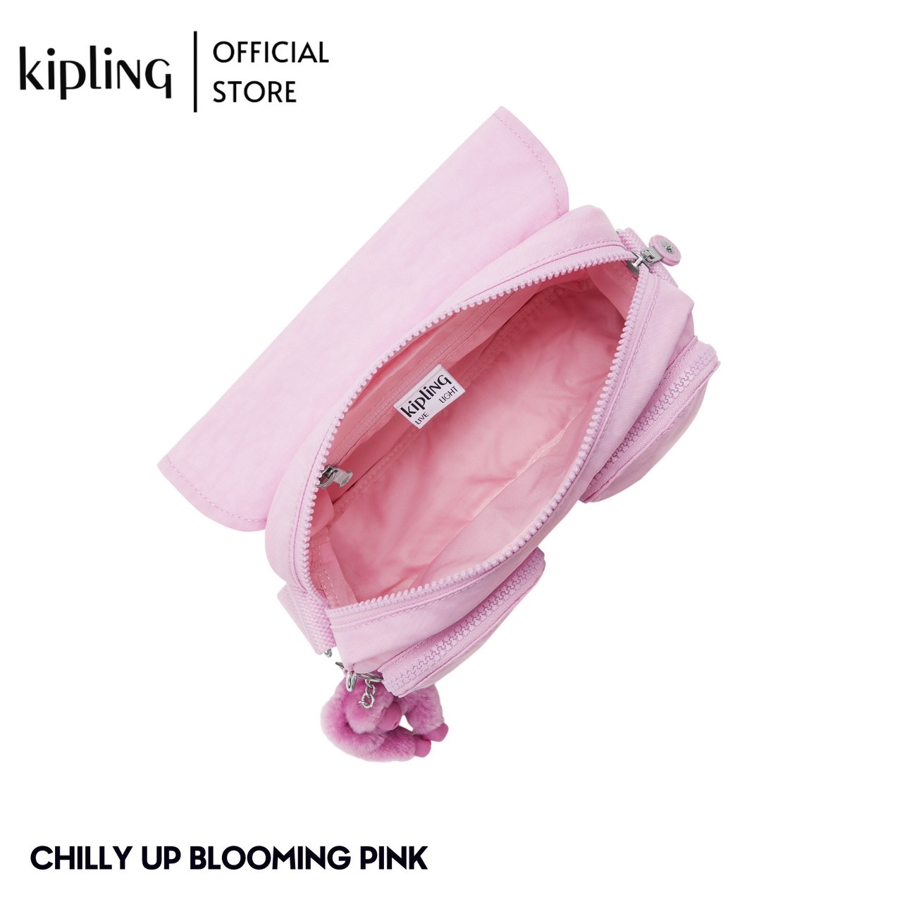 กระเป๋า Kipling รุ่น CHILLY UP สี BLOOMING PINK | Shopee Thailand