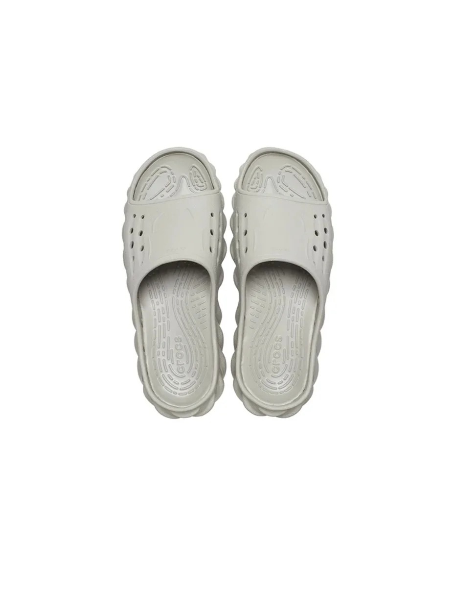 CROCS 208170-1LM U ECHO SLIDE EPT GREY | Shopee Thailand
