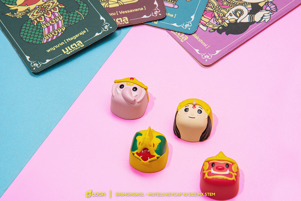 LOGA Mutelu keycaps series : กล่องจุ่มคีย์แคปมูเตลู | Shopee Thailand