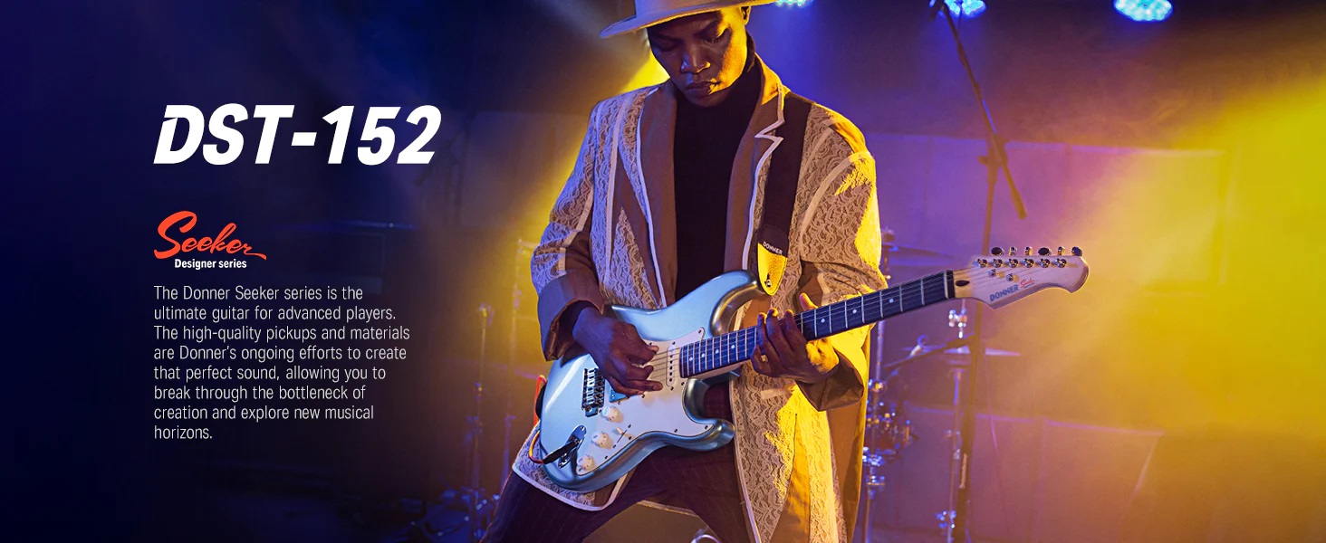 DONNER DST-152 Electric Guitar กีต้าร์ไฟฟ้า มาพร้อมแอมป์ขนาดพกพา และอุปกรณ์อีกมากมาย (ProPlugin ...