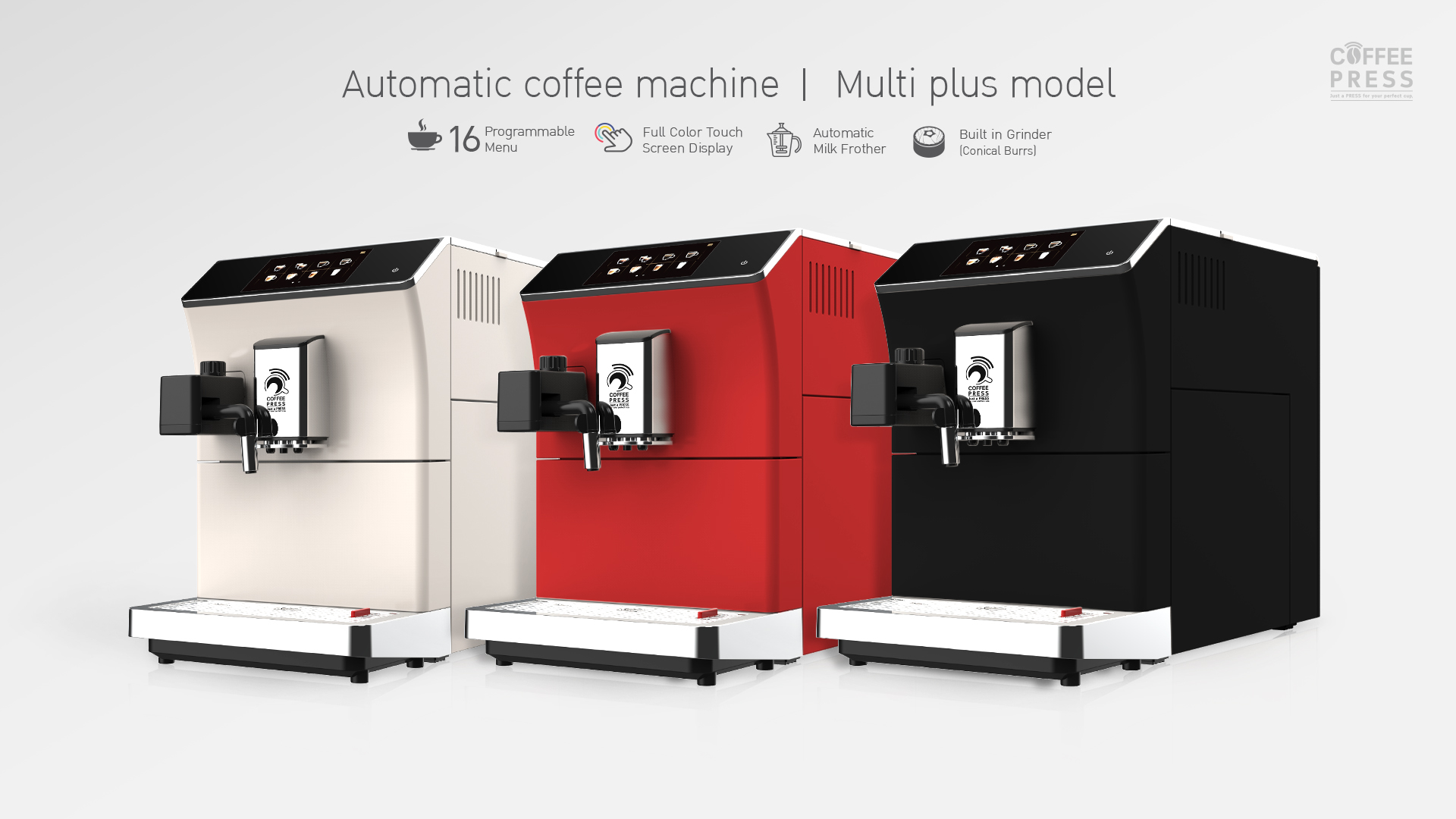2025 Coffee press เครื่องชงกาแฟสดเอสเปรสโซ่อัตโนมัติ Full Automatic ...