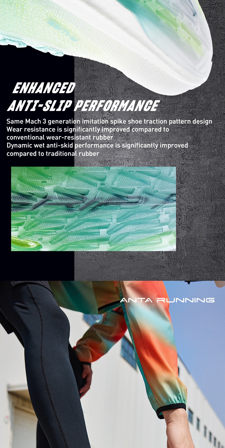 ANTA Mach 3 Pro รองเท้าวิ่งผู้ชาย Road Racing Nitroedge รองเท้ากีฬา ...
