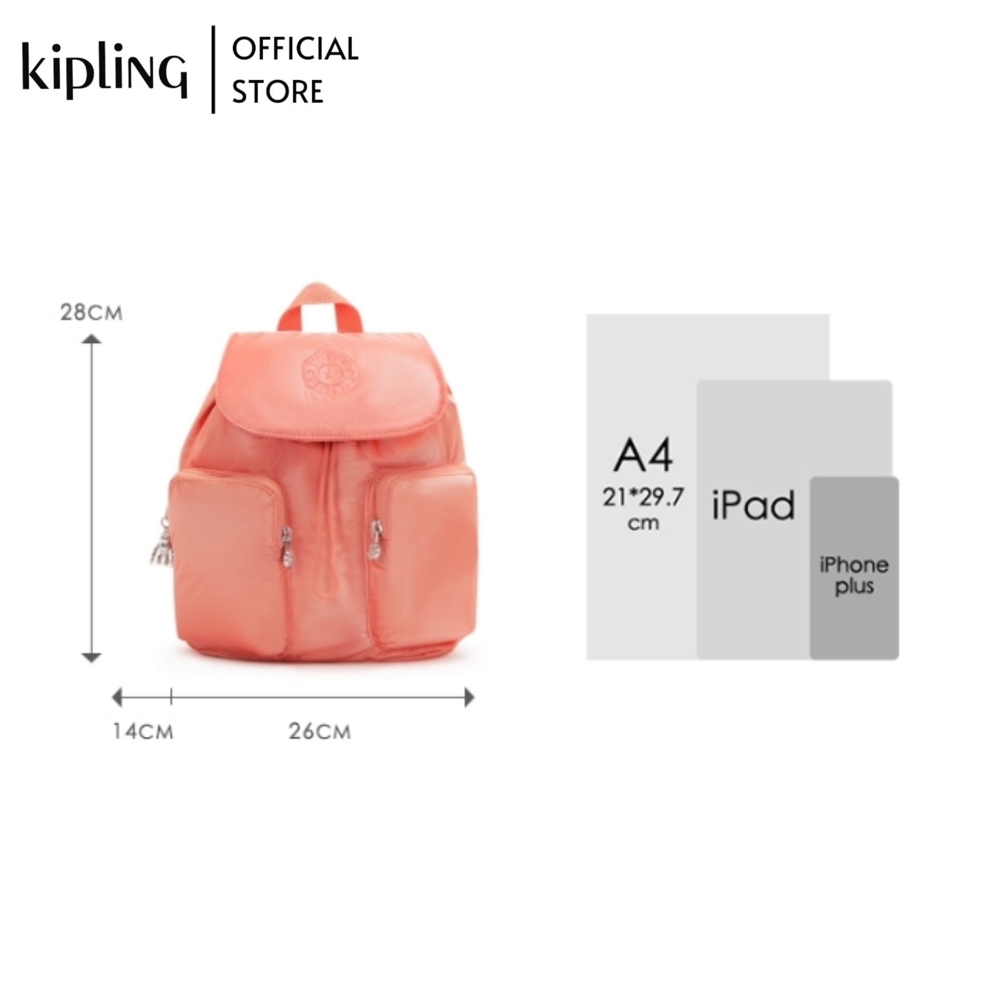 กระเป๋า Kipling รุ่น ANTO S สี PEACH GLAM | Shopee Thailand