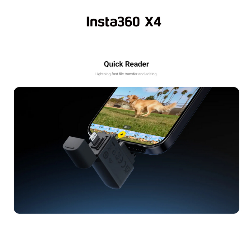 Insta360 X4 Quick Reader รับประกัน1ปี | Shopee Thailand