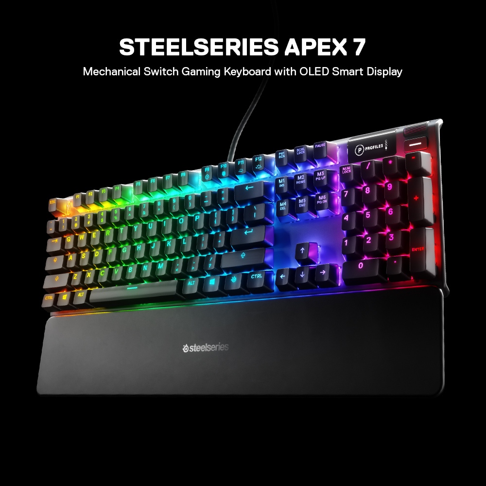 SteelSeries Apex 7 Mechanical Gaming Keyboard คีบอร์ดเกมมิ่งแมคคานิคอล ...