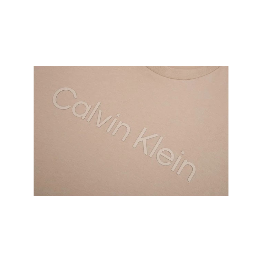 CALVIN KLEIN เสื้อยืดคอกลมผู้ชาย Simple Letter ทรง Regular รุ่น 40BC812 ...