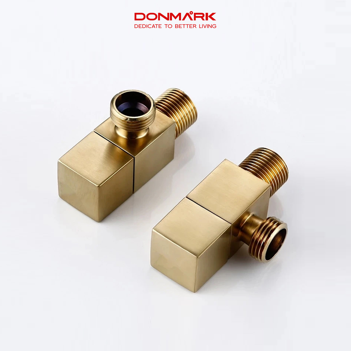 DONMARK สต็อปวาล์วเซรามิคทองเหลือง สีทอง ด้ามบิด รุ่น BS-801 | Shopee Thailand