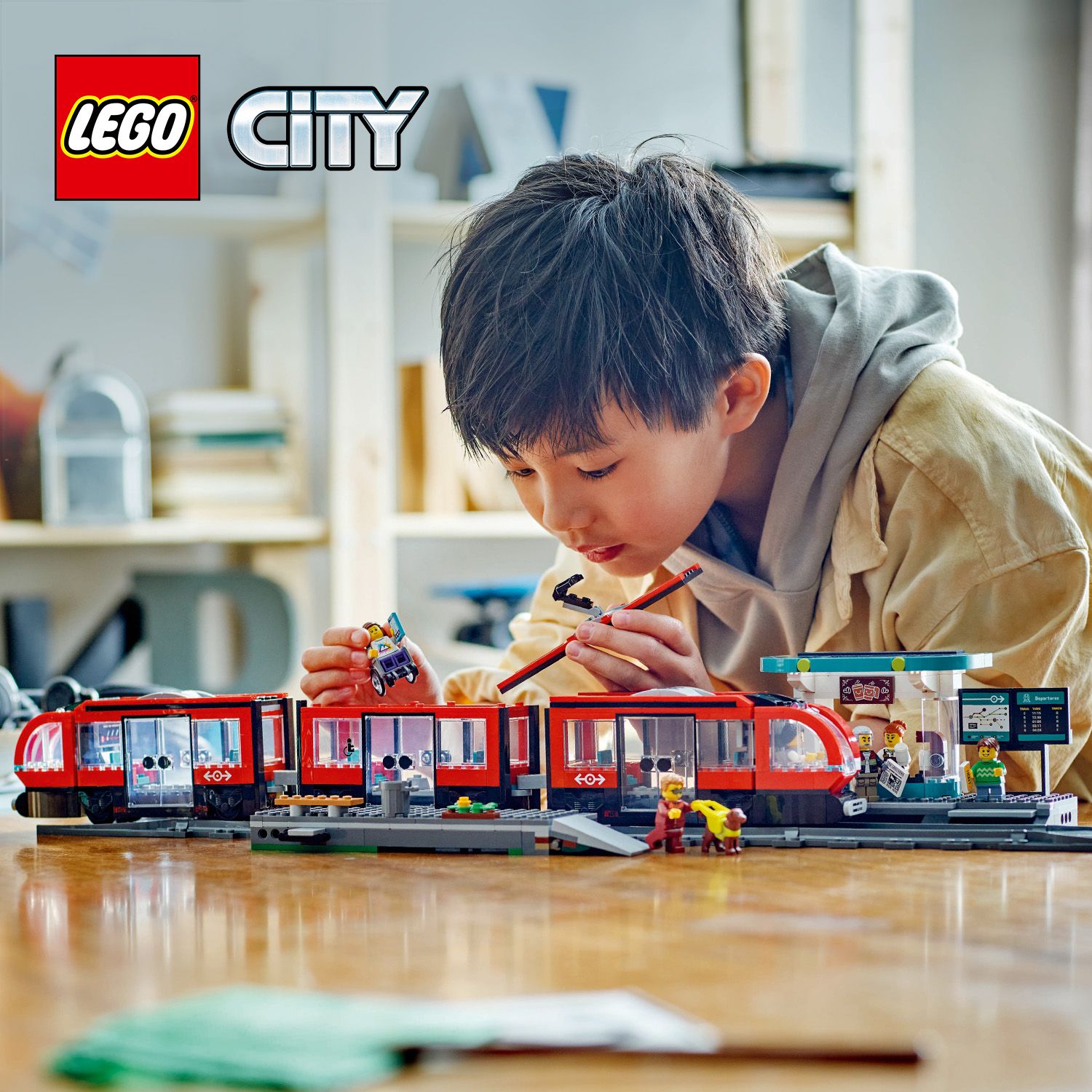 LEGO City 60423 Downtown Tram and Station (811 Pieces) | Shopee Thailand