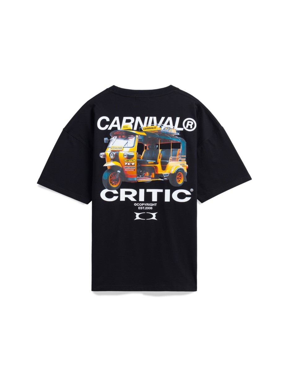 CARNIVAL CNVXCRIT001BK CRITIC BANGKOK RIDE OVS T-SHIRT BLACK | Shopee ...