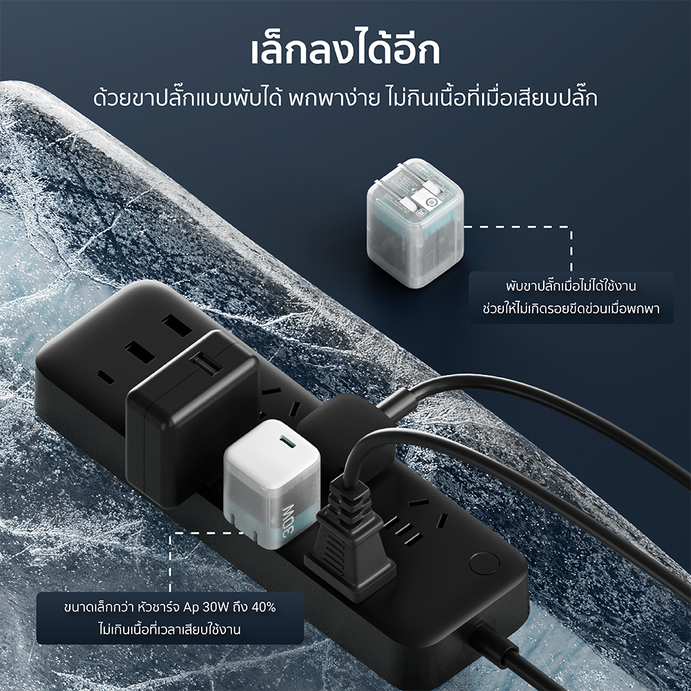 [ลดเหลือ 254] CUKTECH AC30S / AC30T GaN 30W หัวชาร์จเร็ว PD สำหรับ iPhone , Android ขนาดเล็ก ...