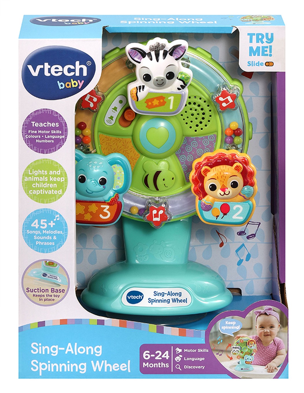 Vtech Official Store High Chair Spin Discover Ferris Wheel Baby Toys 6 ...