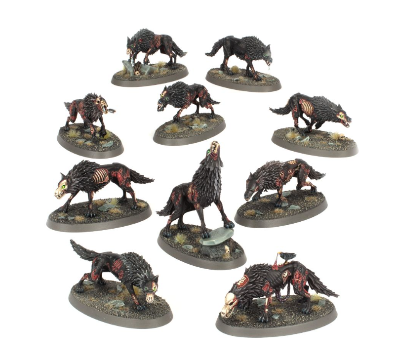 (GW พร้อมส่ง) WARHAMMER AOS: SOULBLIGHT GRAVELORDS: DIRE WOLVES โมเดลว ...