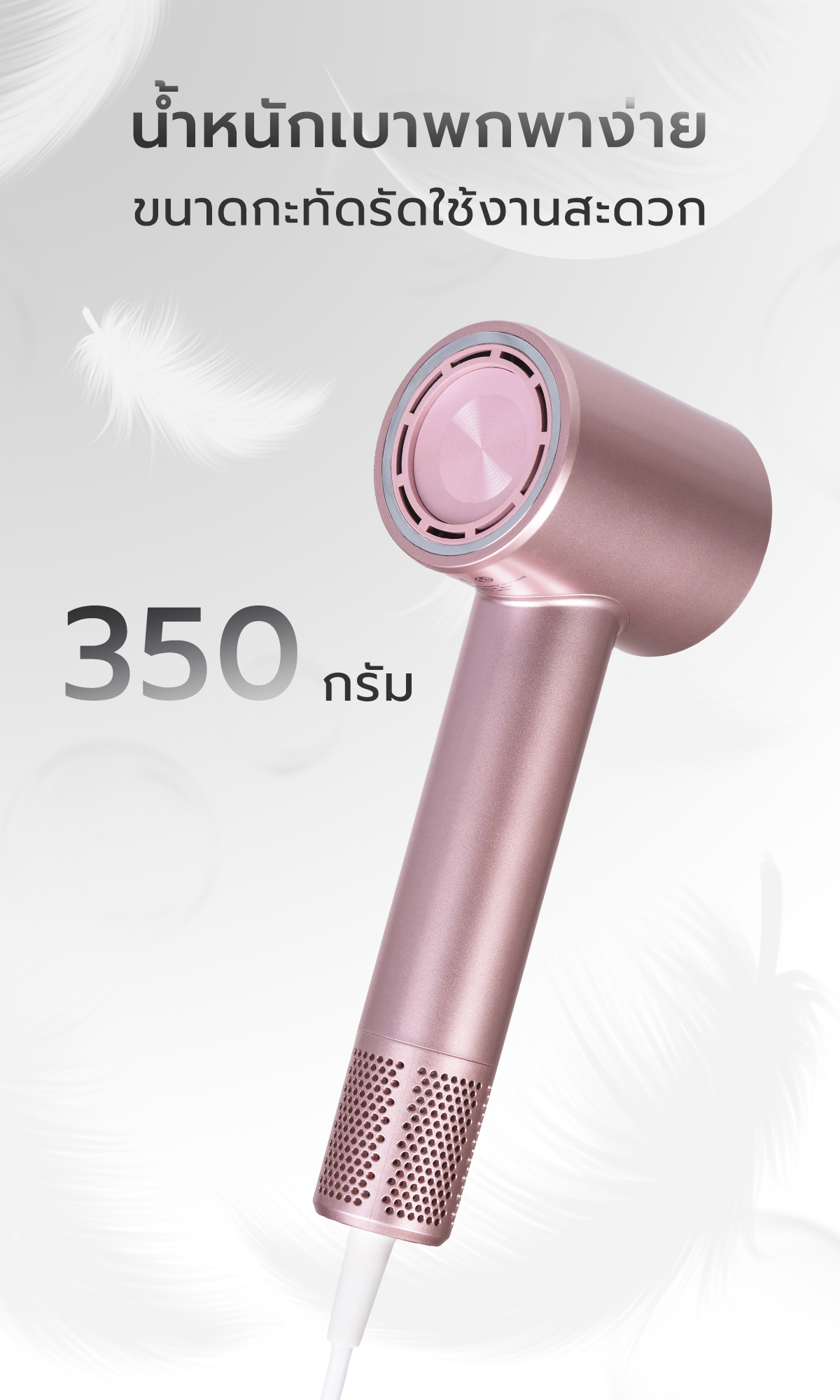 Yoole S High-speed Hair Dryer (Space Gray) ไดร์เป่าผม ยูเลอร์ รุ่นเอส ไ ...