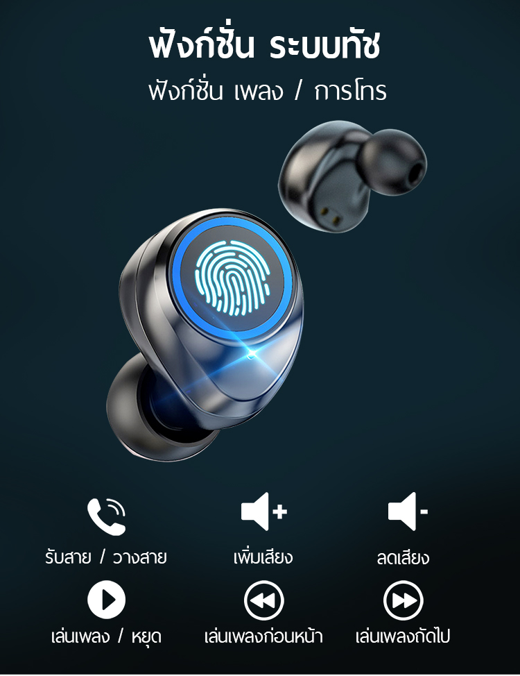 BASSPRO รุ่น หูฟัง Bass pro max หูฟังบลูทูธหูฟังไร้สายสาย 5.0 3 แท้100% ...