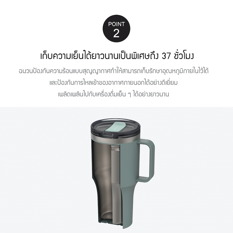 LocknLock แก้วเก็บอุณหภูมิ Metro King Tumbler ความจุ 820 ml. รุ่น LHC4326 | Shopee Thailand