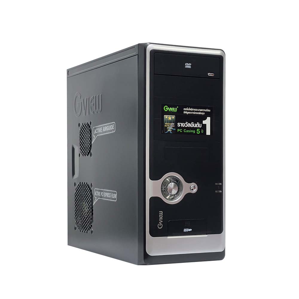 จีวิว เคส Gview Case Focus (USB 2.0) (HS) (Black/ Silver) สีดำเงิน | Shopee Thailand