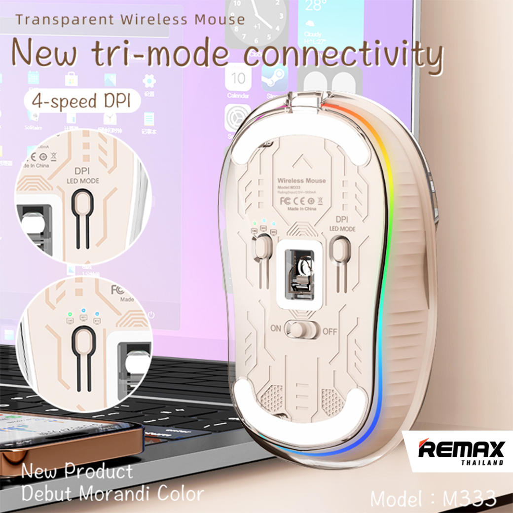Maxx Mouse BT/2.4 M333 - เม้าส์ไร้สาย บลูทูธ wireless | Shopee Thailand