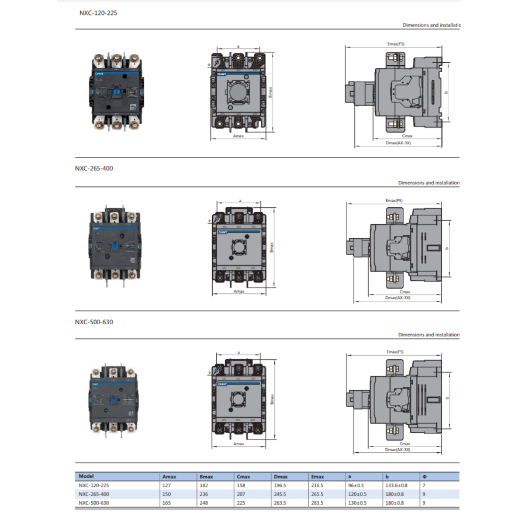 CHINT คอนแทคเตอร์ NXC-185 220V - 380V 90kW AC Contactor | Shopee Thailand