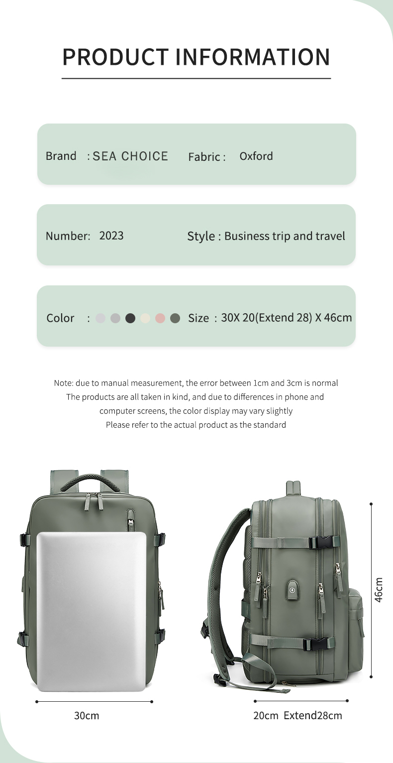 SeaChoice กระเป๋าเป้สะพายหลัง กระเป๋าเป้ใส่โน้ตบุ๊กขนาด16 นิ้ว กันน้ำ ...