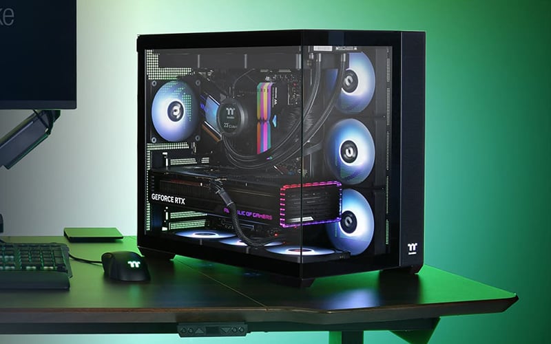 CASE (เคส) THERMALTAKE VIEW 380 TG ARGB (BLACK) (ATX) | Shopee Thailand