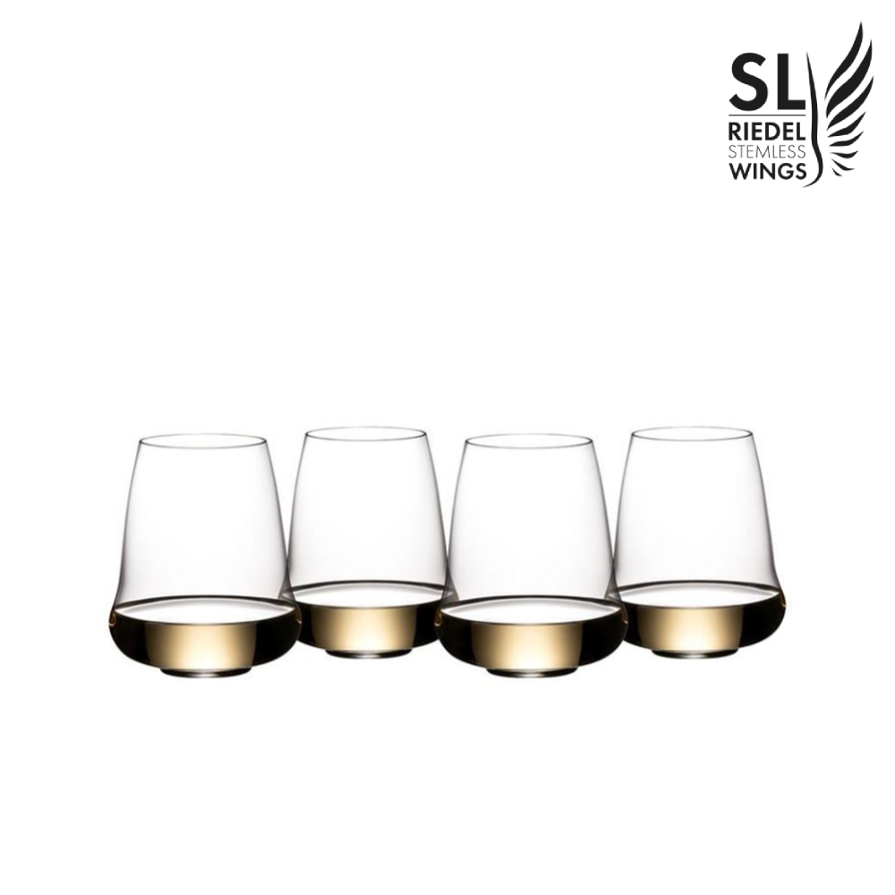 Riedel SL Stemless Wings Riesling/Sauvignon/Champagne Glass 4pcs แก้ว ...