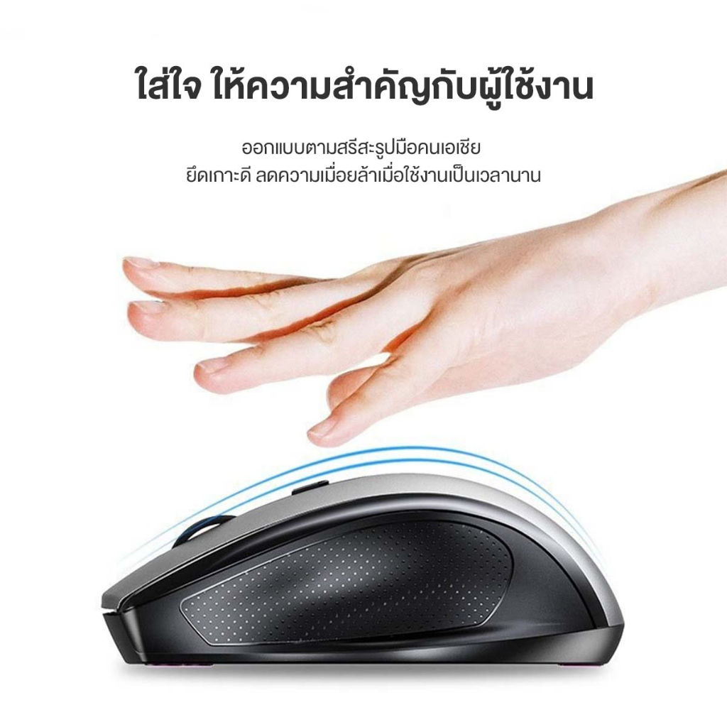 เมาส์ IWACHI เมาส์ไร้สาย Wireless Mouse 2.4G Bluetooth Mouse DPI 1200 ...