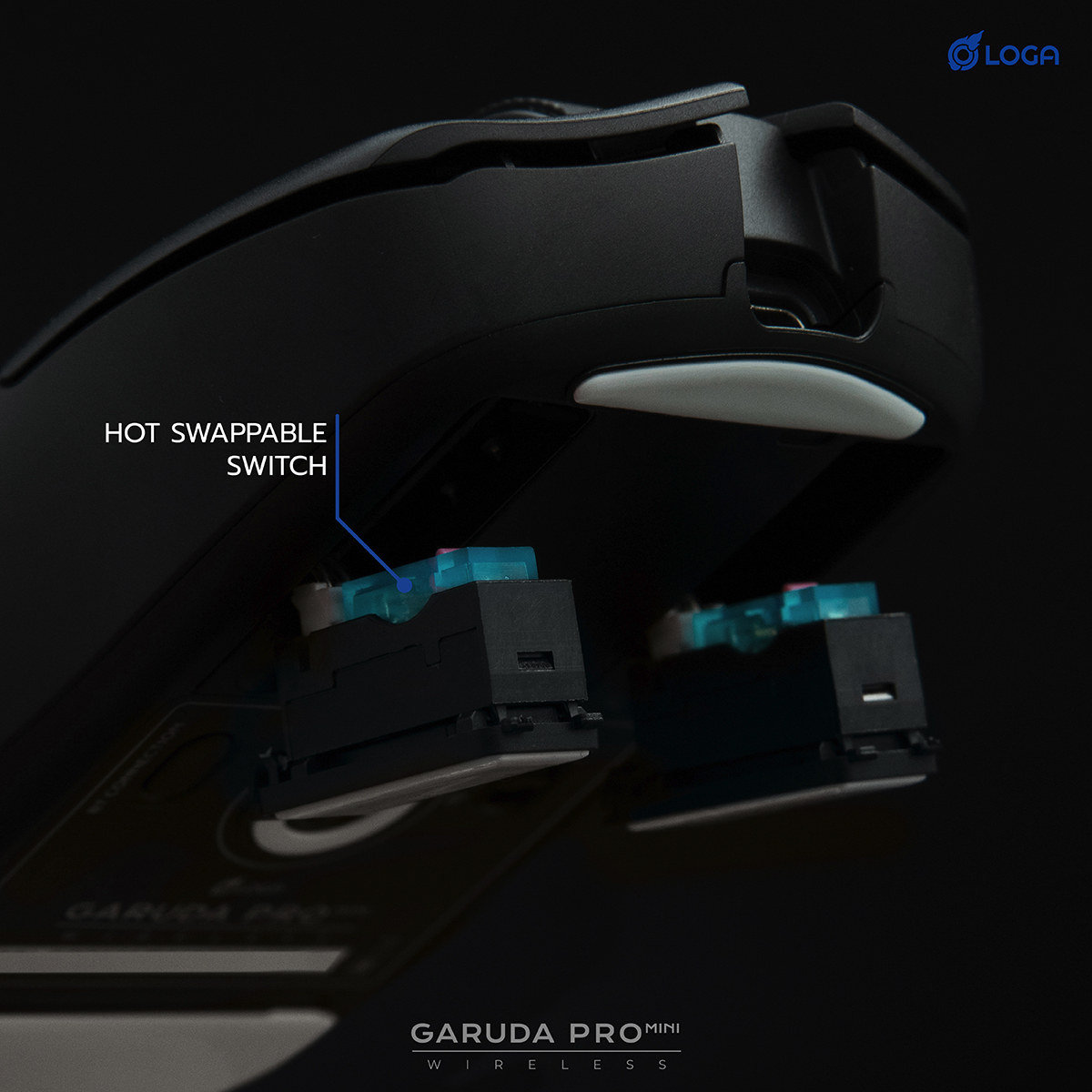 LOGA Garuda Mini : Wireless gaming mouse (2.4GHz, Bluetooth, Hot ...