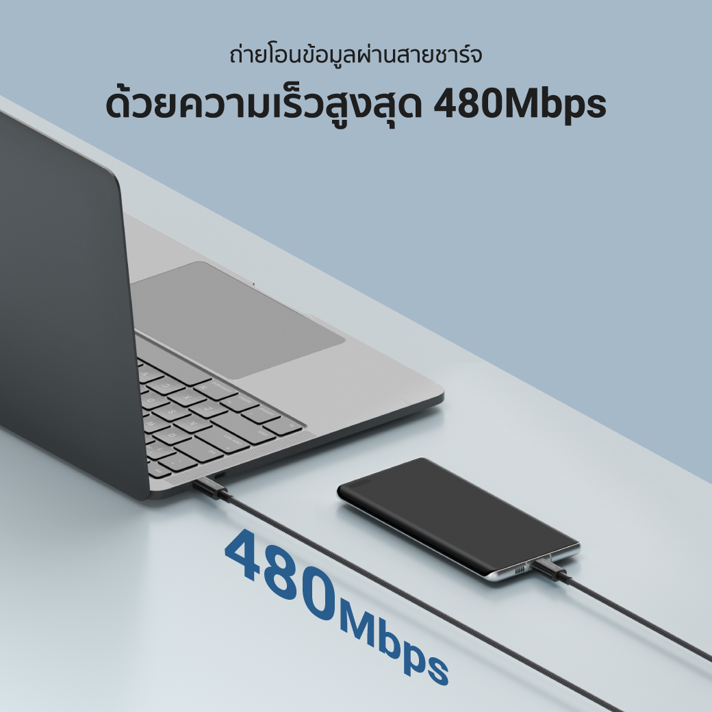 [ลดเหลือ 254] CUKTECH AD301N GaN 30W หัวชาร์จไว / CTC315P สายชาร์จ ไนลอนถัก USB-C to USB-C 60W ...