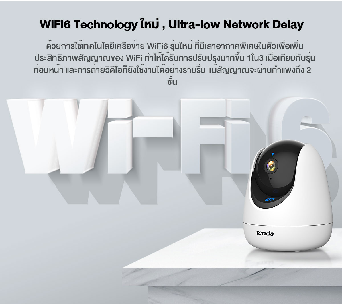 Tenda CP3 Pro 3MP IP Security Camera 3 ล้านพิกเซล กล้องไอพี กล้องวงจรปิด Night Vision Indoor ...