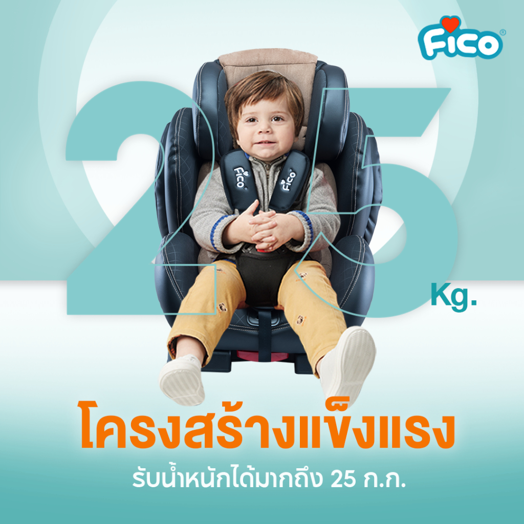 Fico คาร์ซีท รุ่น London ES02 New ล็อตใหม่เบาะนิ่มขึ้น 20% เบาะทำจาก ...