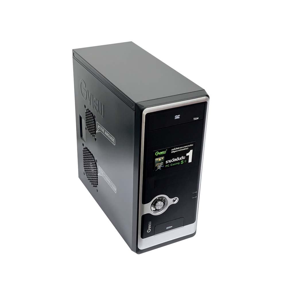 จีวิว เคส Gview Case Focus (USB 2.0) (HS) (Black/ Silver) สีดำเงิน ...