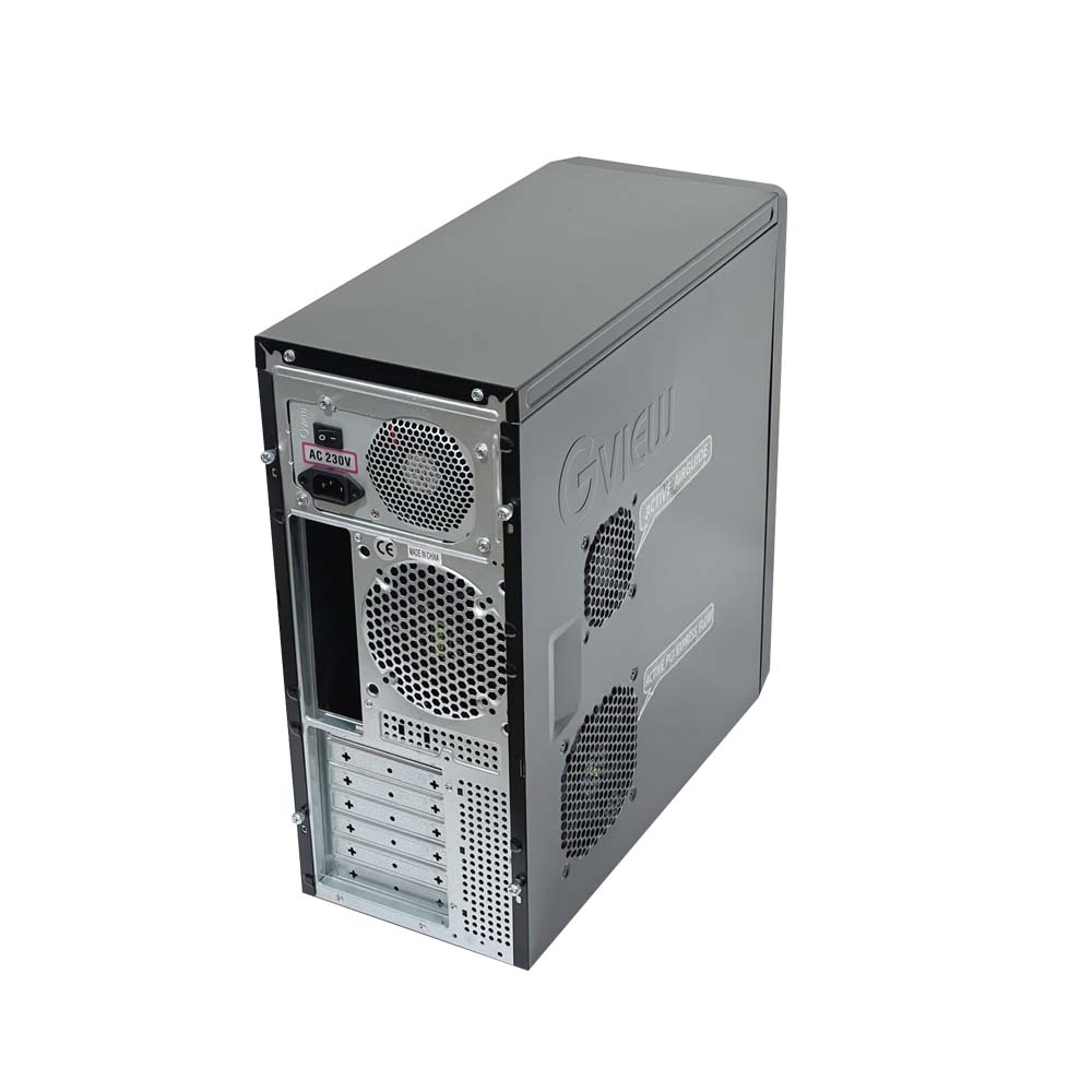 จีวิว เคส Gview Case Focus (USB 2.0) (HS) (Black/ Silver) สีดำเงิน ...