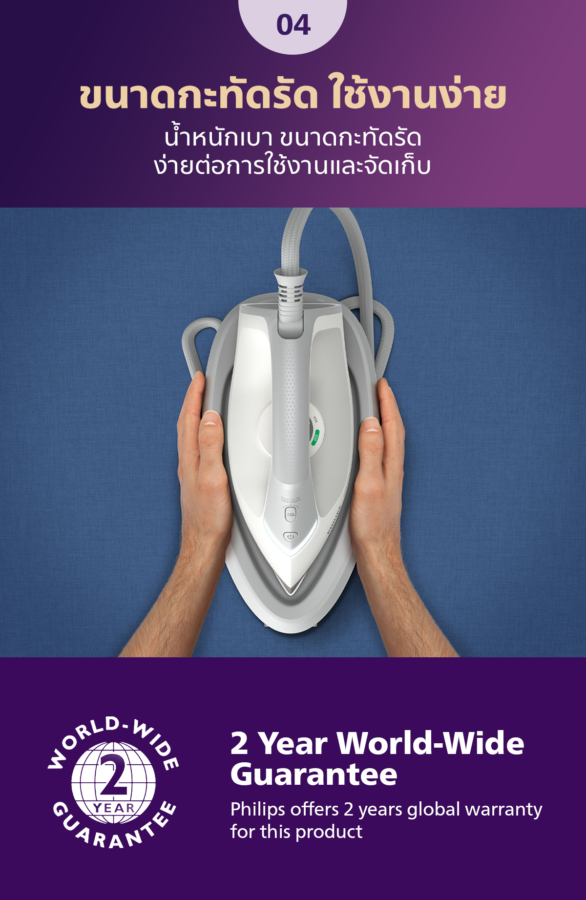 (Online Exclusive)Philips Steam generator iron 2000 series เตารีดแรงดัน ...