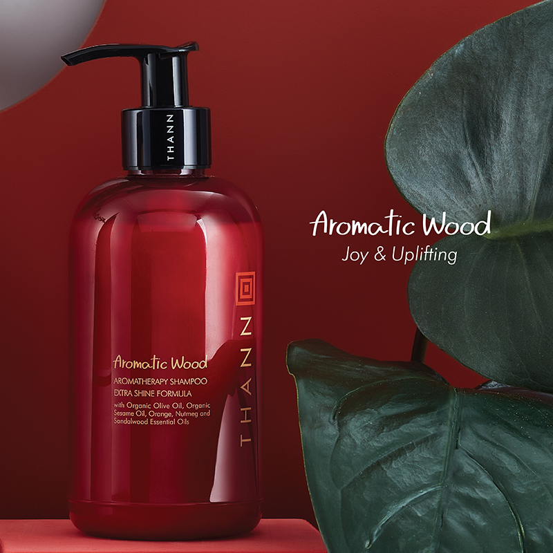THANN Aromatic Wood Aromatherapy shampoo Extra Shine Formula 250 ml. ทำ ...