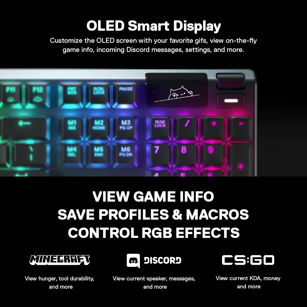 SteelSeries Apex 5 Hybrid Mechanical Gaming Keyboard คีบอร์ดเกมมิ่งปุ่ม ...